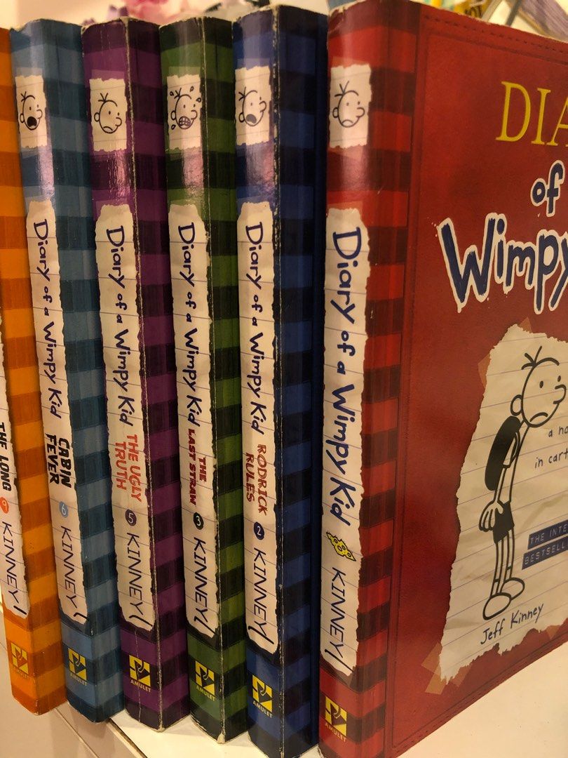 Diary of a Wimpy Kid Book Bundle (1, 2, 3, 5, 6, 9), Hobbies & Toys ...