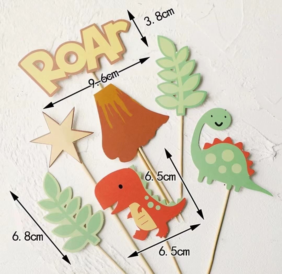 Dinosaur cake topper brontosaurus tyrannosaurus birthday cake ...