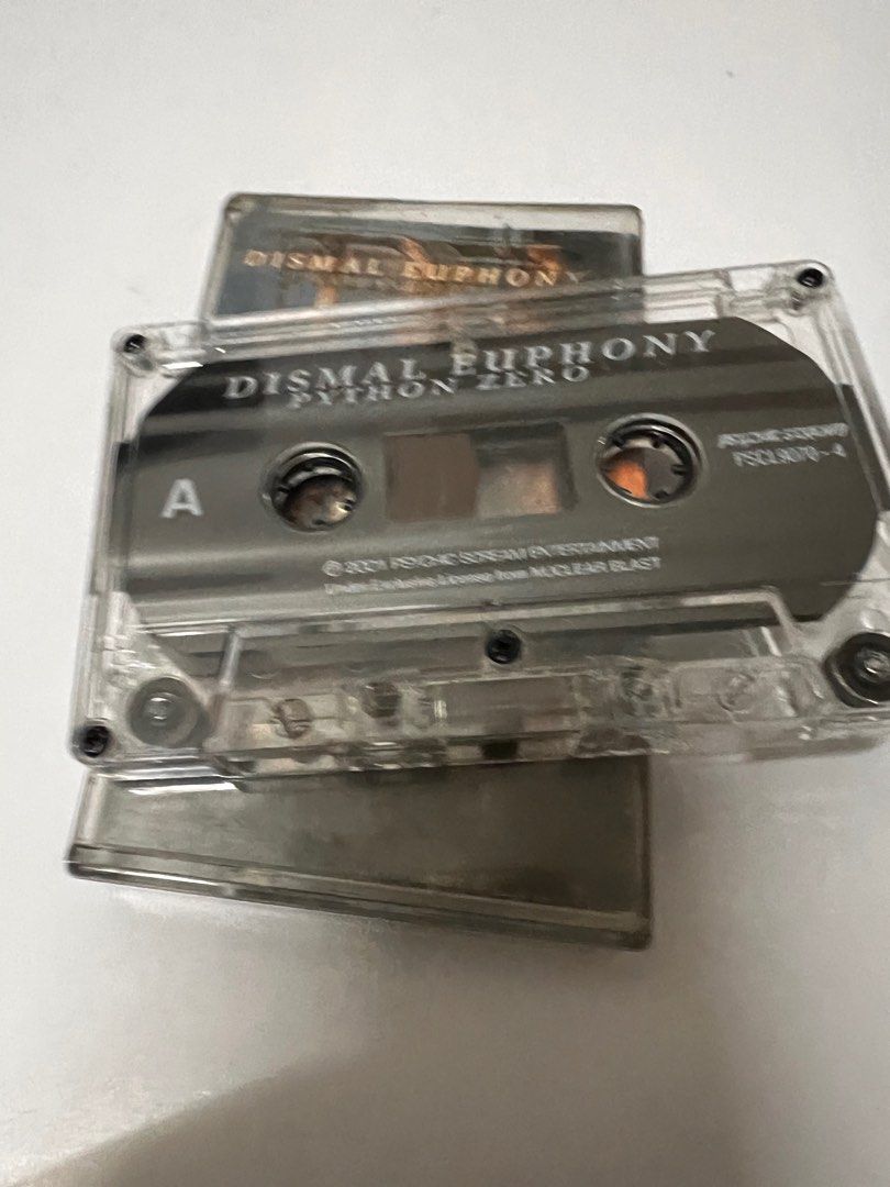 Dismal euphony - python zero cassette kaset gothic black death speed metal grindcore english ...