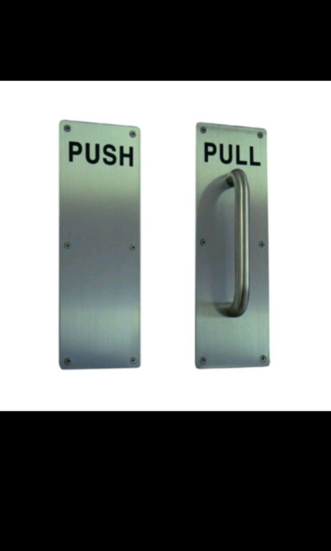 Door handle push & pull, Furniture & Home Living, Security & Locks ...