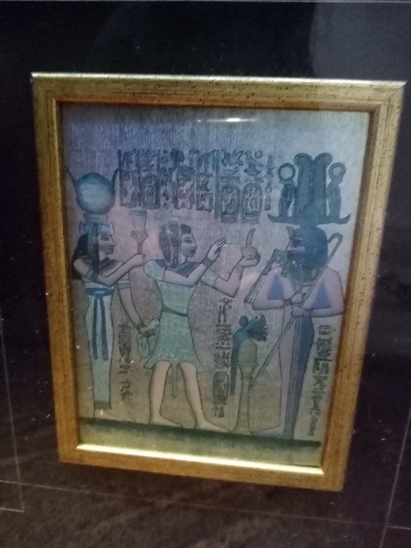 Egyptian Art in Beautiful Frame, Furniture & Home Living, Home Decor ...