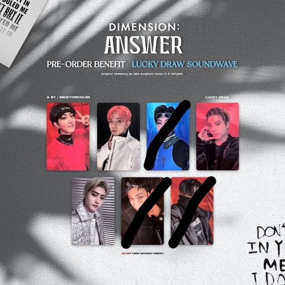 Enhypen Dimension: Answer Soundwave Lucky Draw Heeseung Jay Jake ...