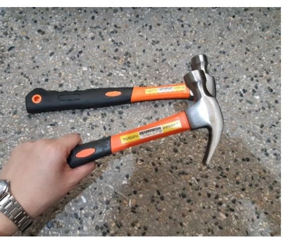 Fiberglass Hammer Rubberized Handle Hardened Steel 8oz / 16oz Claw ...