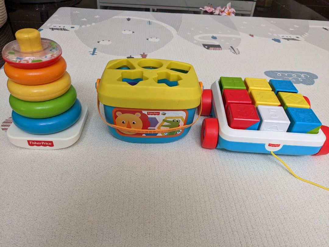 Fischer Price Classic Infant Toys Trio Set 0-18 months - Rock-a-stack ...