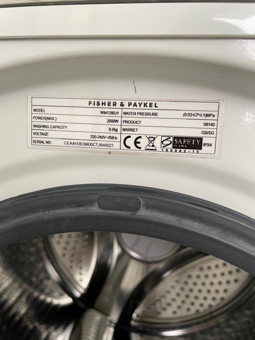 Fisher & Paykel washing machine, TV & Home Appliances, Washing Machines ...