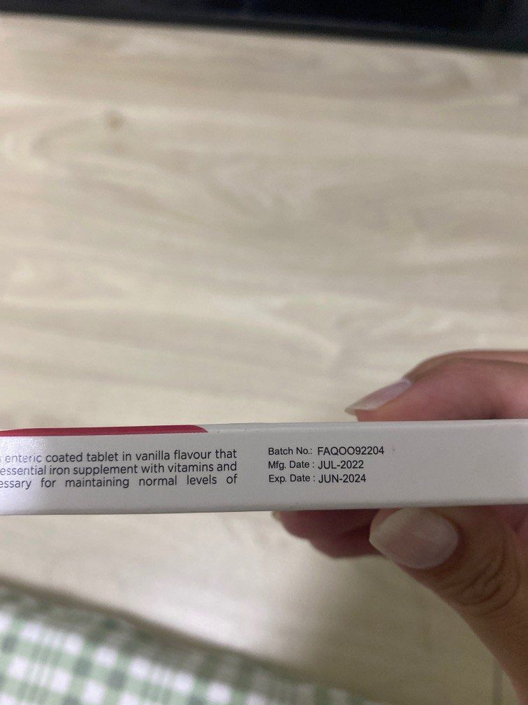 Floron Iron Tablets Supplement Vanilla Flavour , Health & Nutrition ...