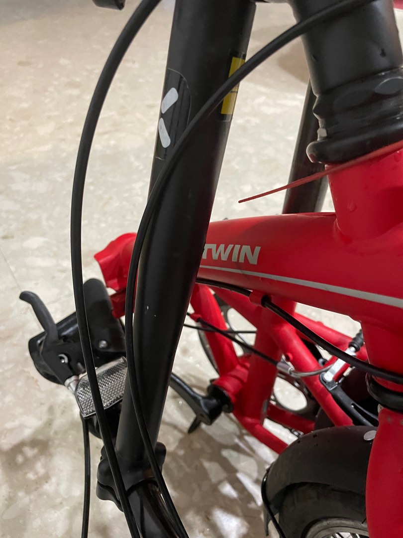 Folding Cycle (Bike Tilt 120 20in 6sp) - Red, Sports Equipment ...