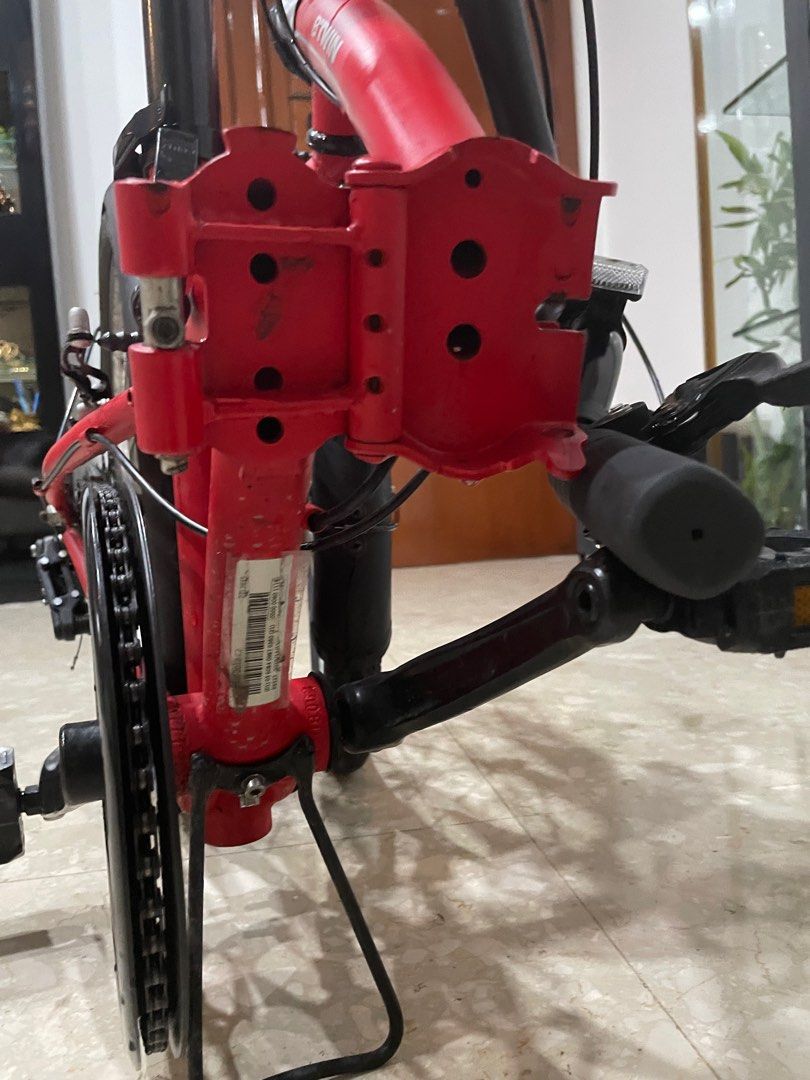 Folding Cycle (Bike Tilt 120 20in 6sp) - Red, Sports Equipment ...