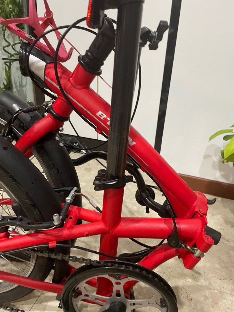 Folding Cycle (Bike Tilt 120 20in 6sp) - Red, Sports Equipment ...
