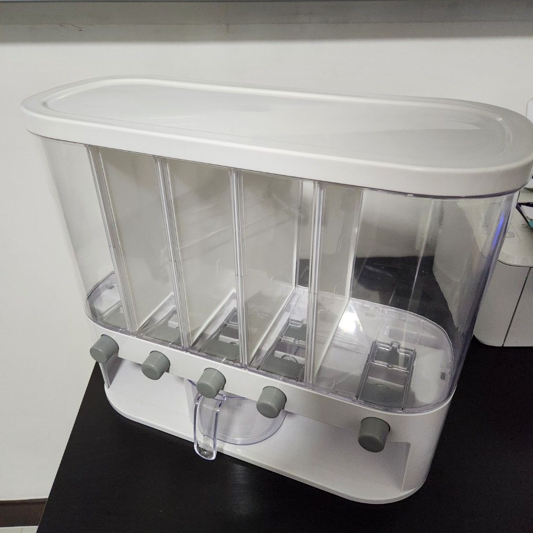 Food organiser dispenser rice grain, Furniture & Home Living ...
