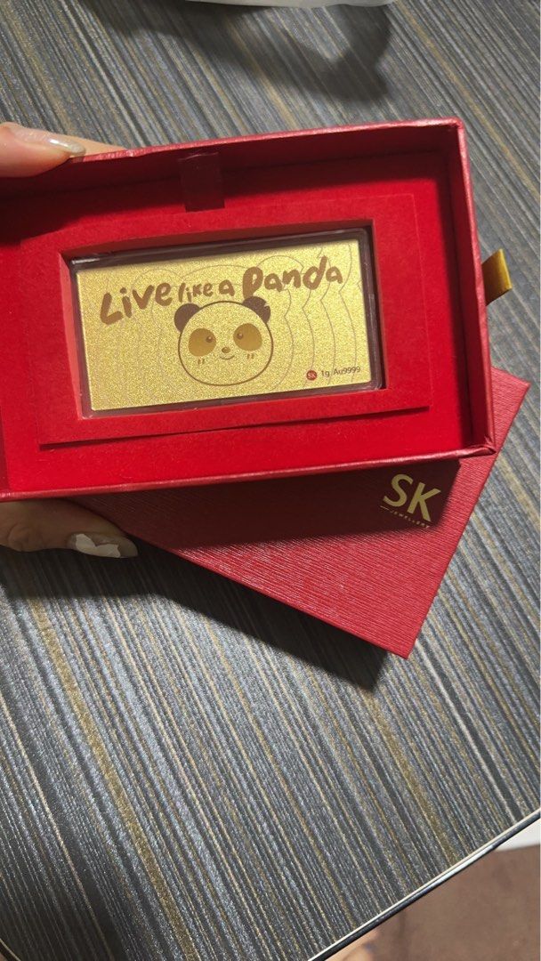 FOOD PANDA Gold bar, Luxury, Accessories on Carousell