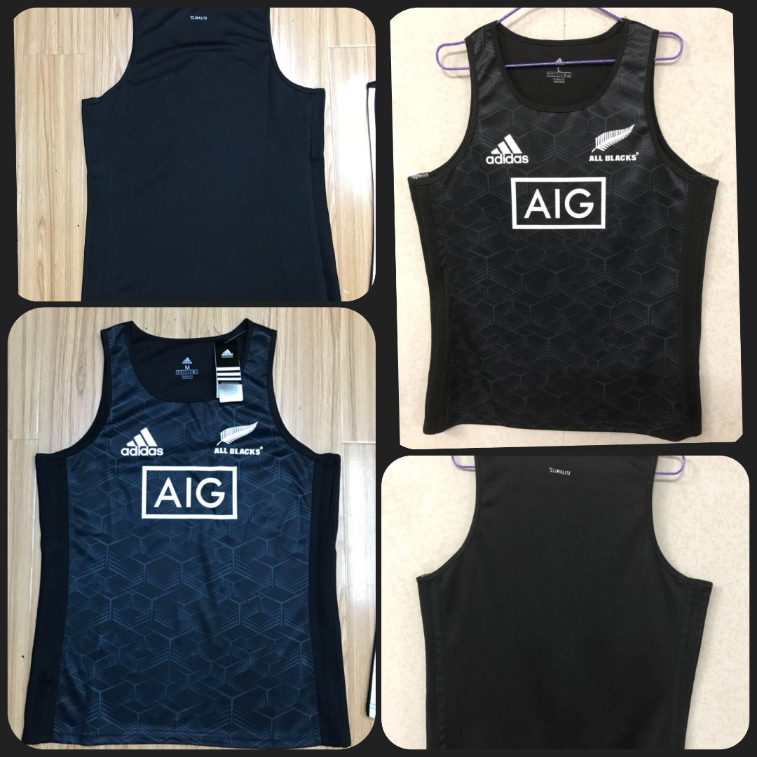 Free Shipping - Rugby Singlet - All Blacks, Men's Fashion, Activewear ...