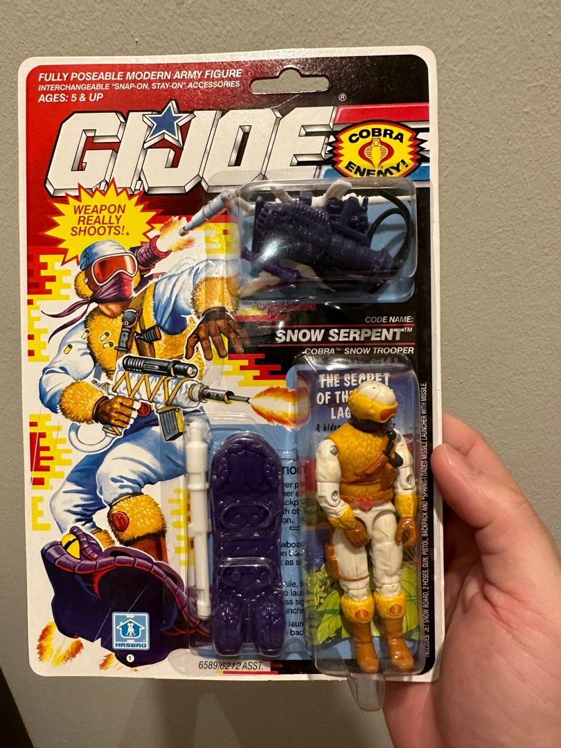 Gi Joe vintage 1990 Snow Serpent MOC sealed, Hobbies & Toys, Toys ...