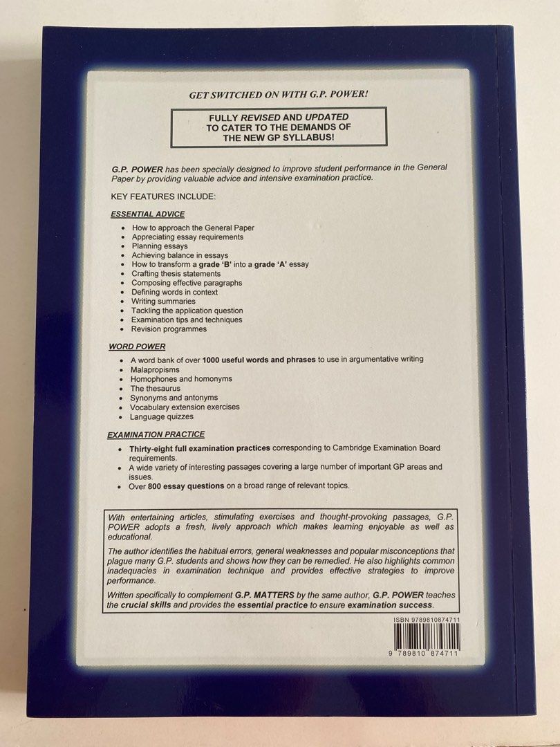 GP Paper 2 with Ans Key, Hobbies & Toys, Books & Magazines, Assessment ...