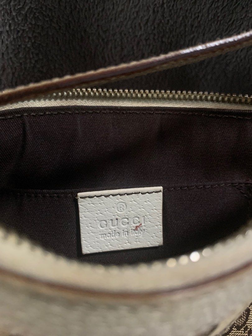 GUCCI Monogram Bumble Bee Charm Pochette, Luxury, Bags & Wallets on ...