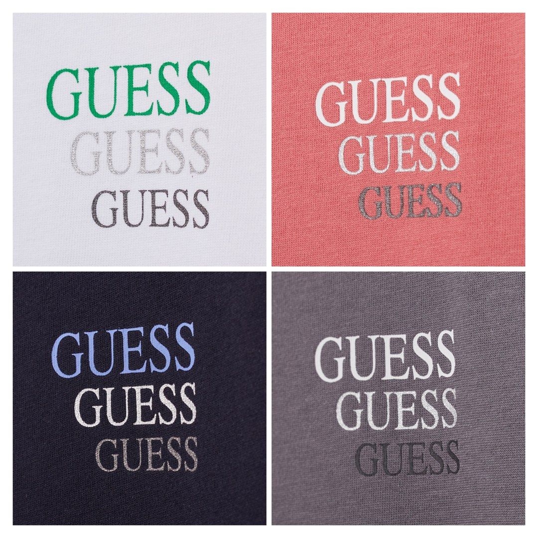 INSTOCK Guess ? Big Question Mark Back Logo T Shirt Semi Oversized Tee ...