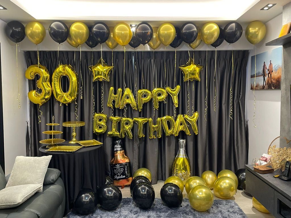 Happy birthday balloon setup, Hobbies & Toys, Stationery & Craft ...