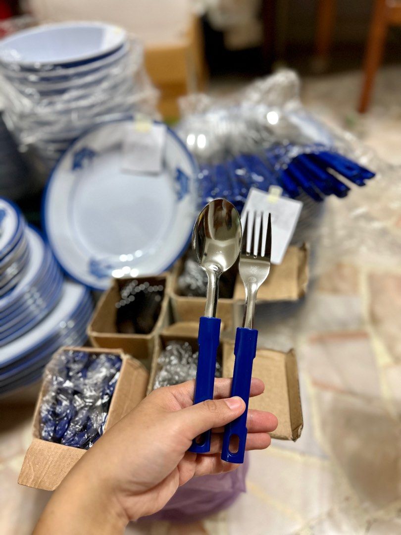 Hawker/Canteen Plates, Bowls, Cutlery ALL NEW, Furniture & Home Living ...