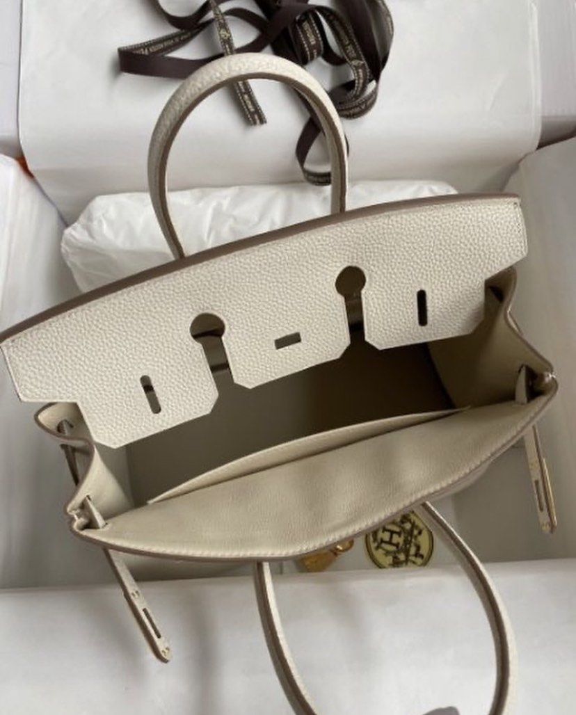 Hermes white birkin, Luxury, Bags & Wallets on Carousell