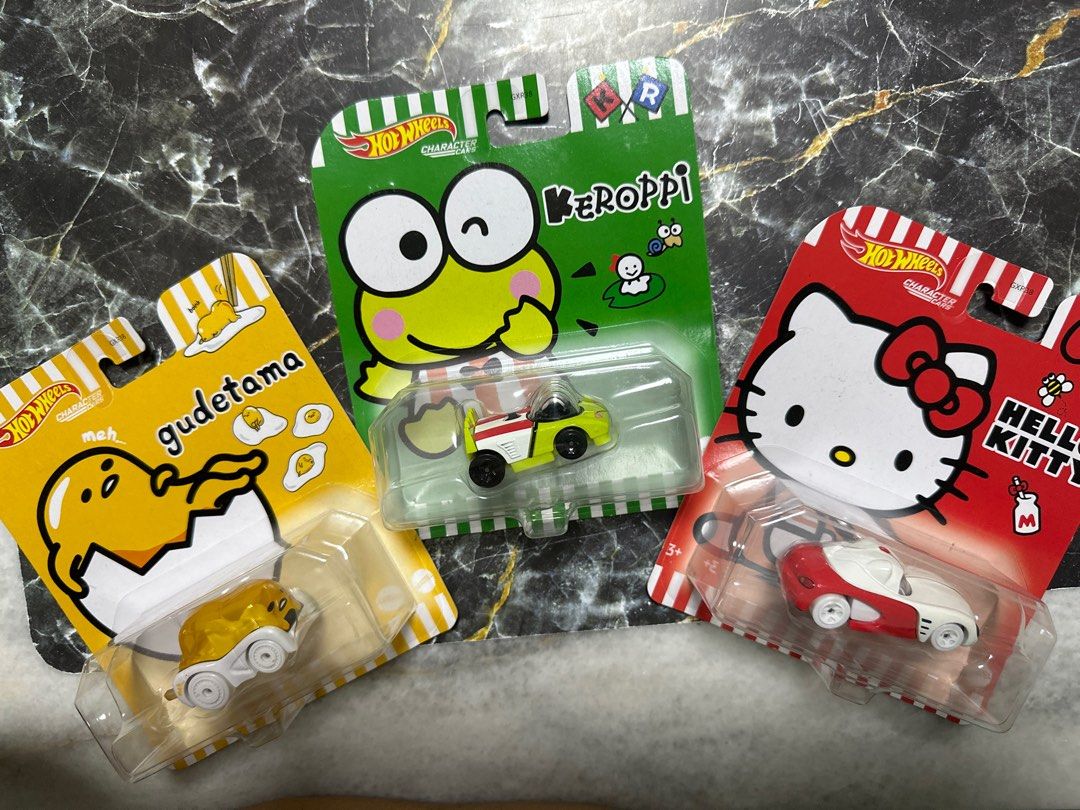 Hot Wheels Hello Kitty Character Cars Sanrio Keroppi Gudetama, Hobbies ...