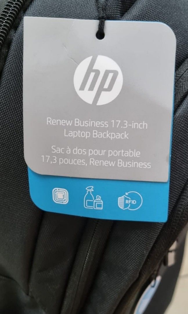 HP Renew Business 17.3 inch laptop backpack, Men's Fashion, Bags, Backpacks on Carousell