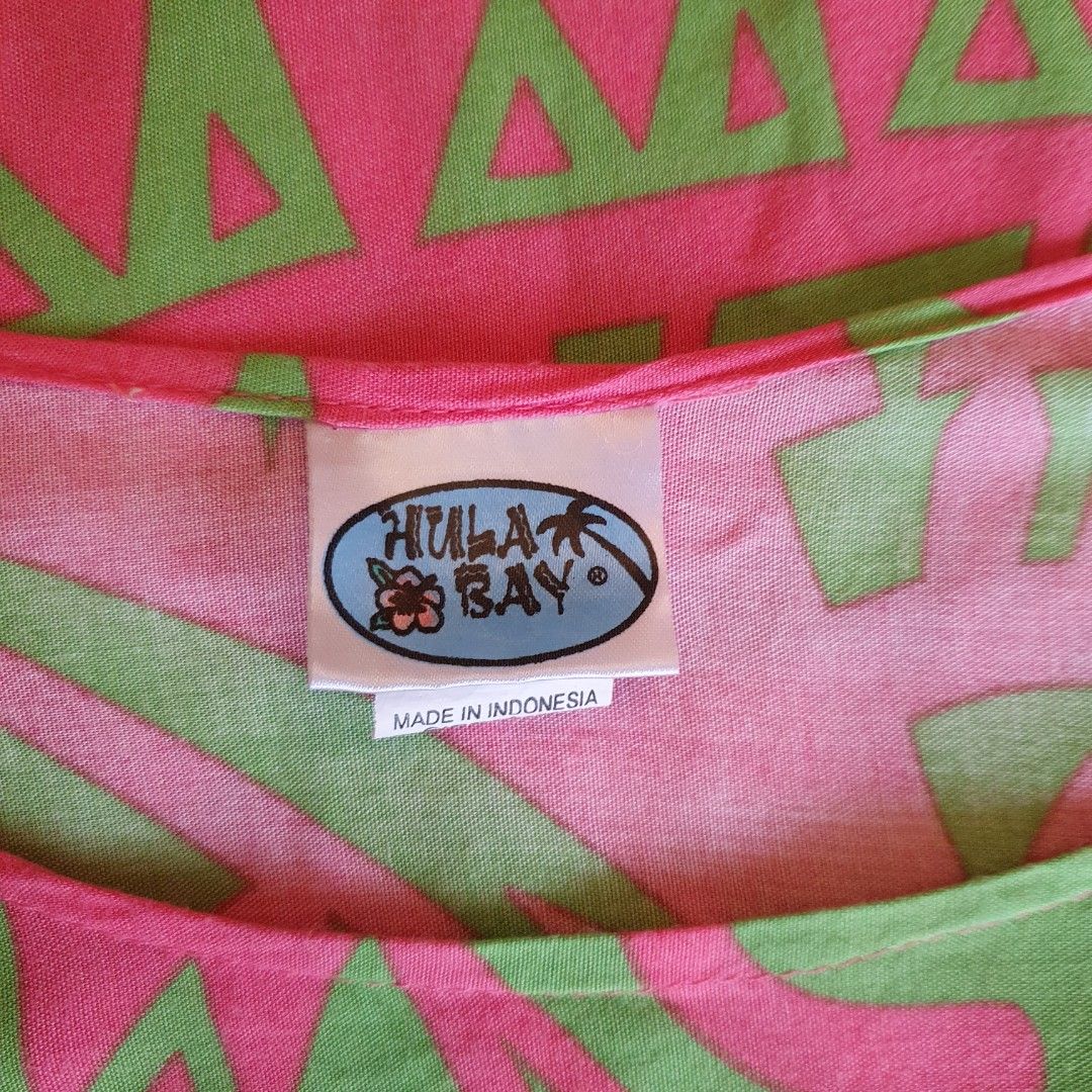 Hula Bay Tifaifai Tatau Print Tunic Dress Cover-up Hawaii Hawaiian ...