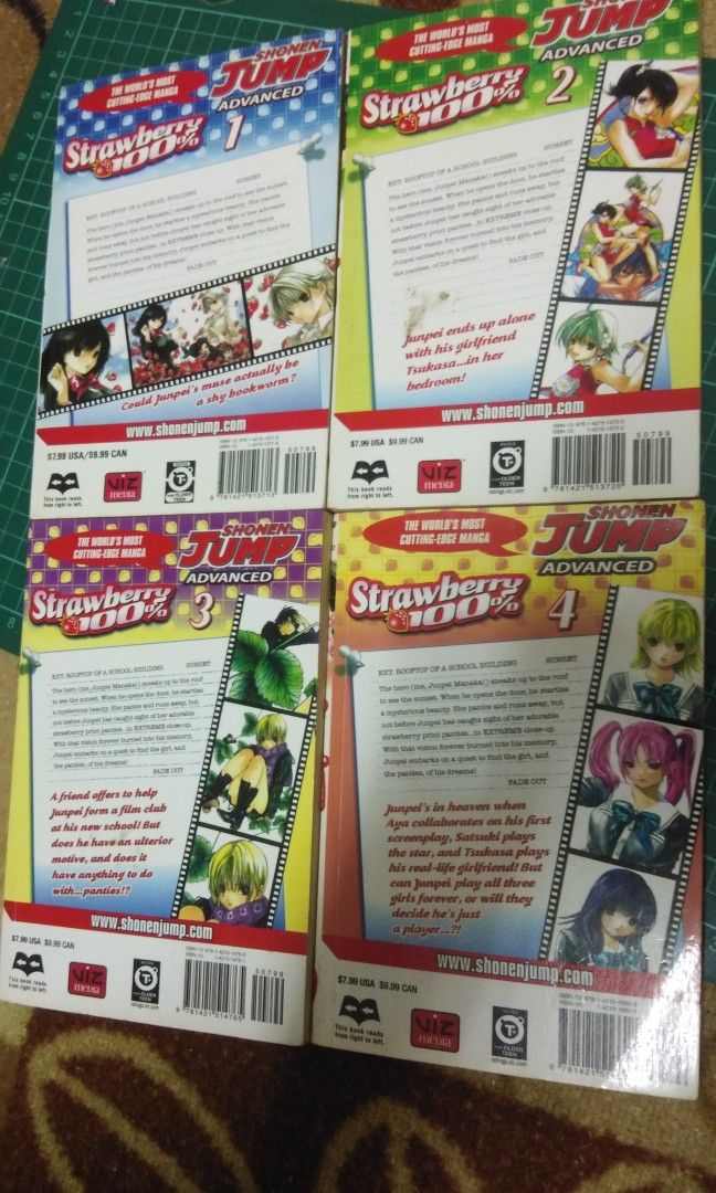 ICHIGO 100% volume 1-4 (VIZ manga), Hobbies & Toys, Books & Magazines, Comics & Manga on Carousell