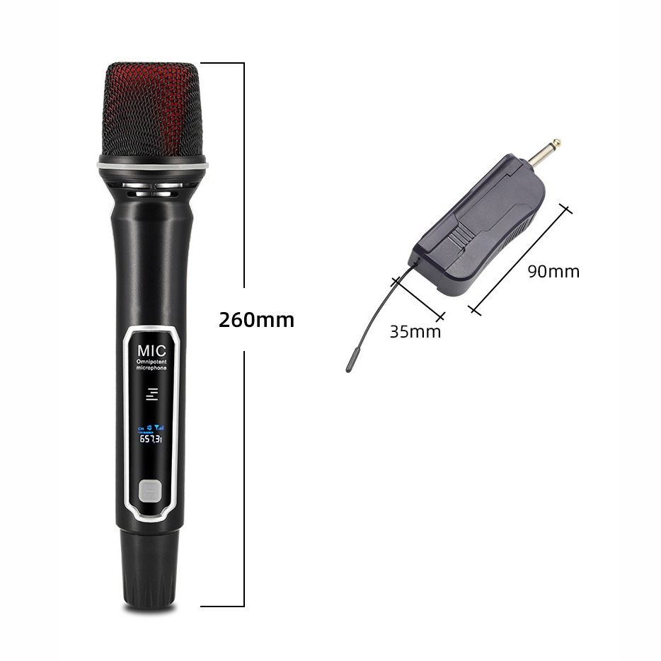 [iDS] Professional UHF Wireless Microphone Rechargeable Battery 18650 ...