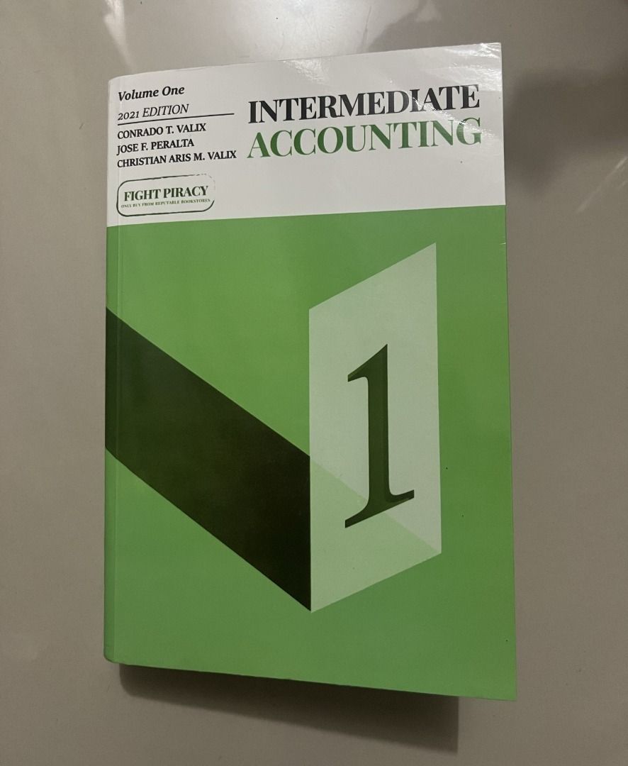 Intermediate Accounting 1 2021 ed - Valix, Hobbies & Toys, Books ...