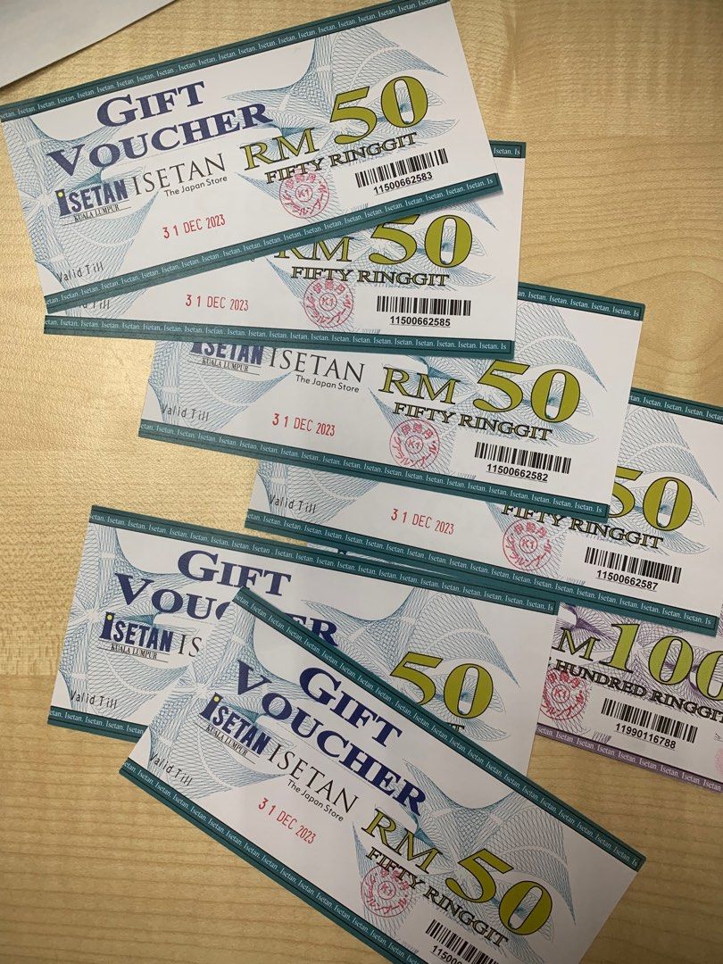 ISetan Vouchers (RM400), Tickets & Vouchers, Vouchers on Carousell