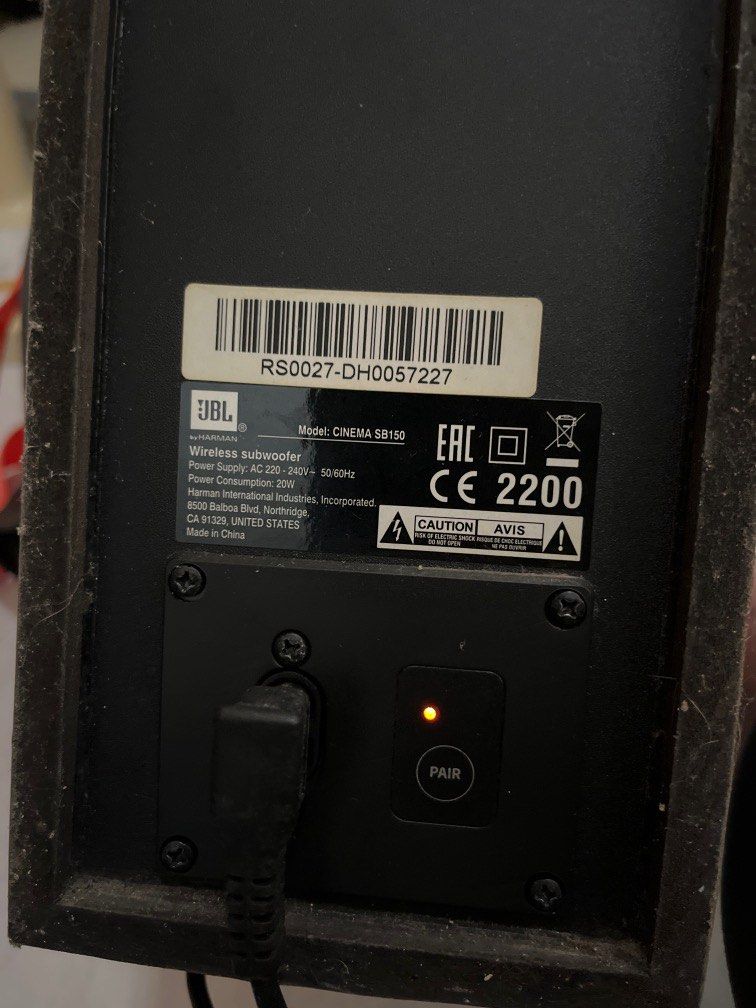 Jbl wireless subwoofer model cinema sb150, Audio, Soundbars, Speakers ...