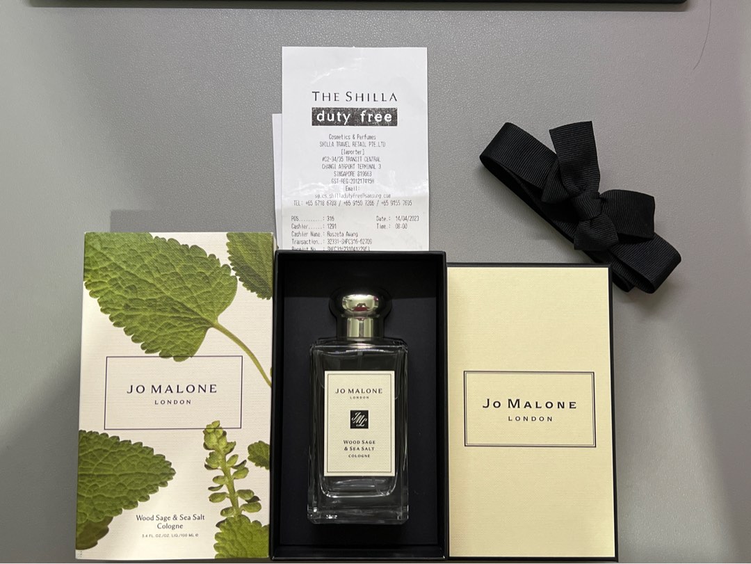 Jo Malone Wood Sage & Sea Salt Cologne 100ml, Beauty & Personal Care ...