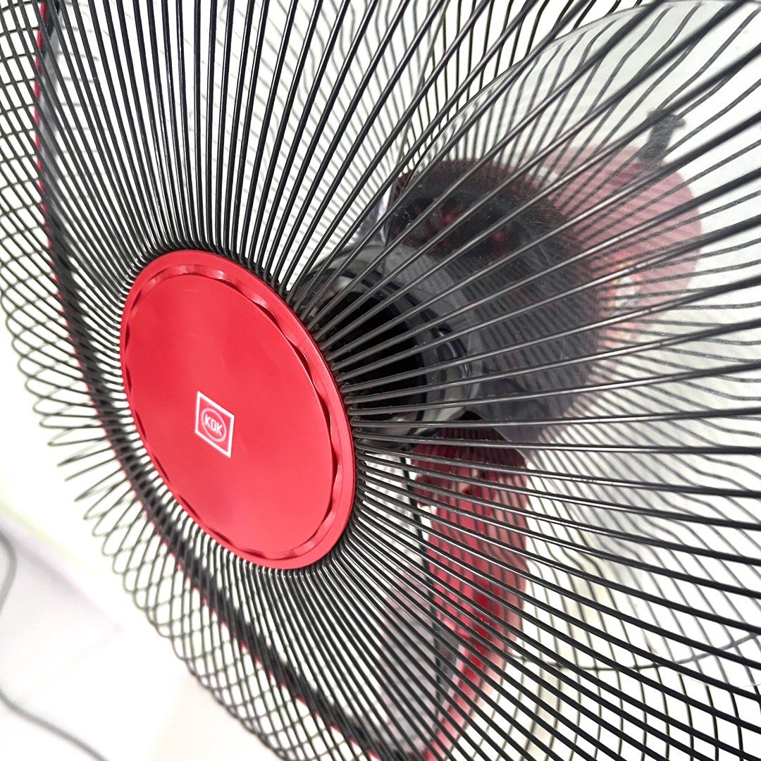KDK Red Stand Fan, Furniture & Home Living, Lighting & Fans, Fans on ...