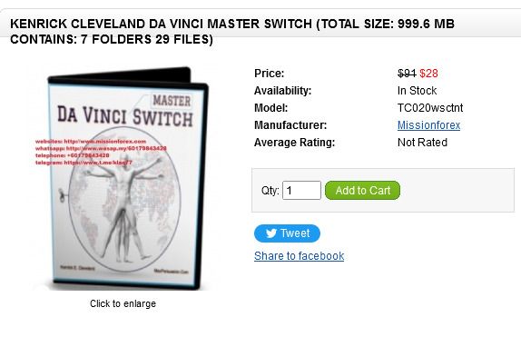Kenrick Cleveland Da Vinci Master Switch (Total size: 999.6 MB Contains: 7 folders 29 files ...