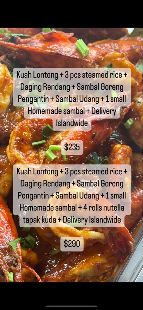 Lauk Raya, Food & Drinks, Local Eats on Carousell
