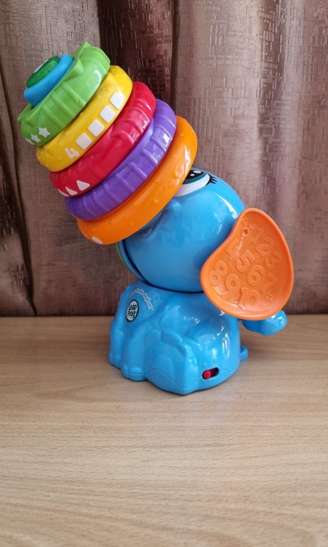 Leapfrog Stack & Tumble Elephant, Bayi & Anak, Mainan & Baby Walker di ...