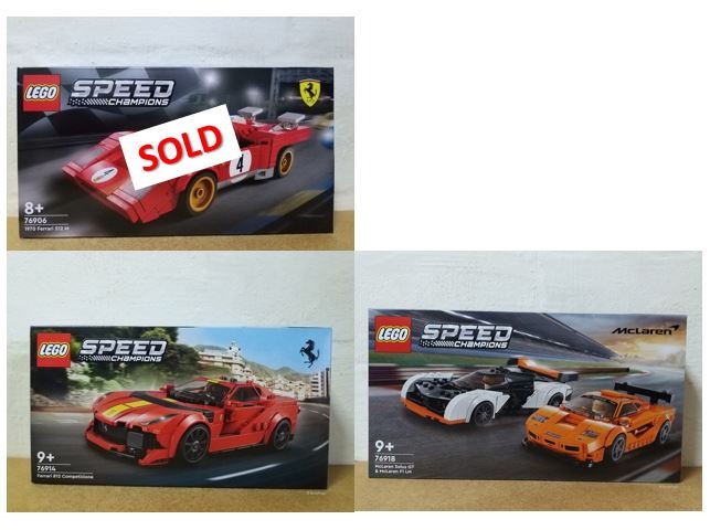 LEGO 76906 1970 Ferrari 512 M / 76914 Ferrari 812 Competizione / 76918 ...