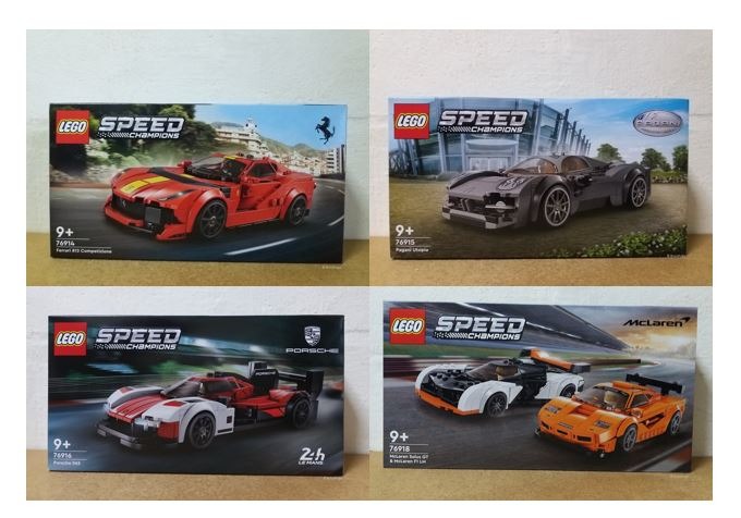 LEGO 76914 Ferrari 812 Competizione / 76915 Pagani Utopia / 76916 ...