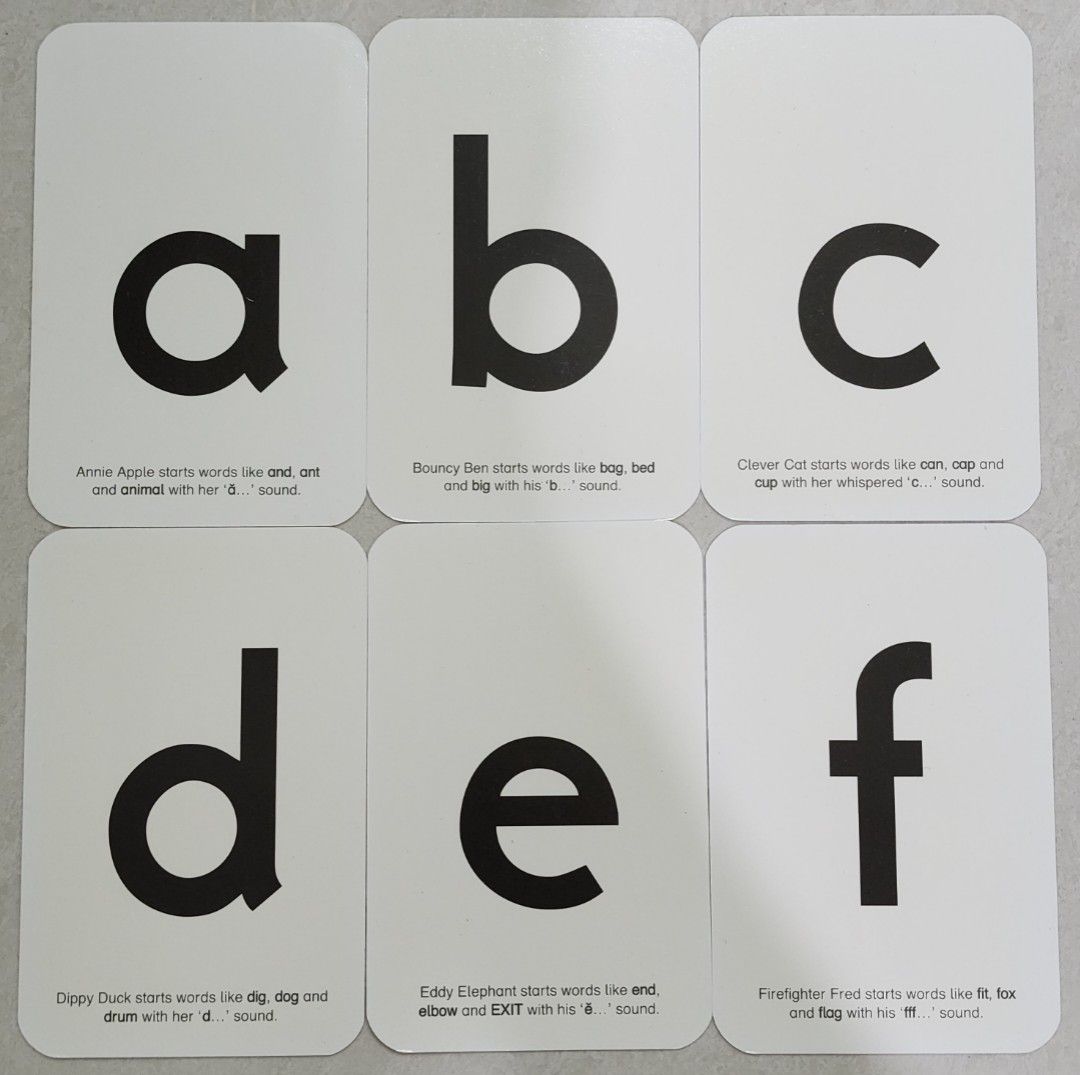 Letterland Flashcards, Hobbies & Toys, Books & Magazines, Children's ...