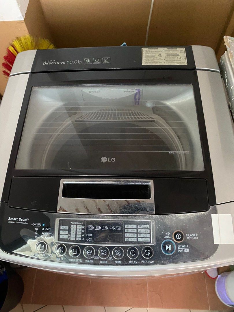 LG 10 KG washing machine, TV & Home Appliances, Washing Machines and Dryers on Carousell