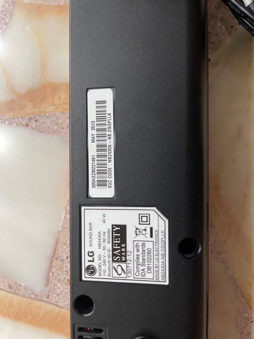 LG Sound Bar #NB2430A, TV & Home Appliances, Electrical, Adaptors ...