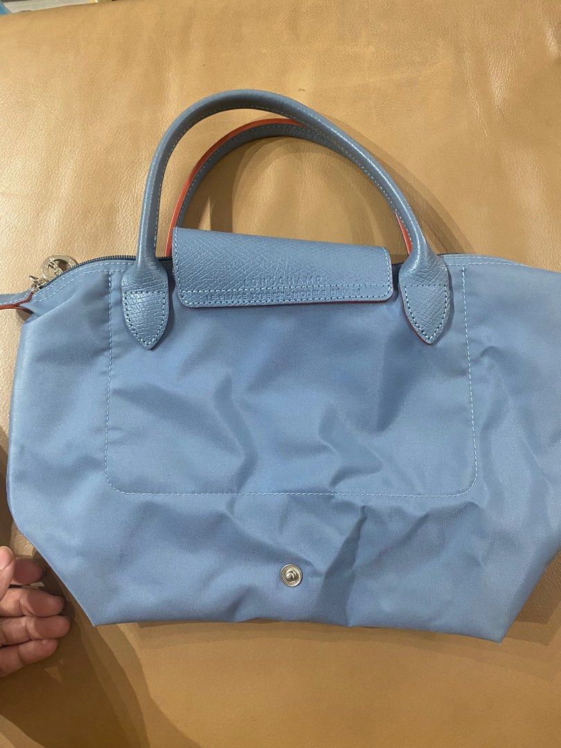 Longchamp pilage tote sky blue, Women's Fashion, Bags & Wallets, Tote ...