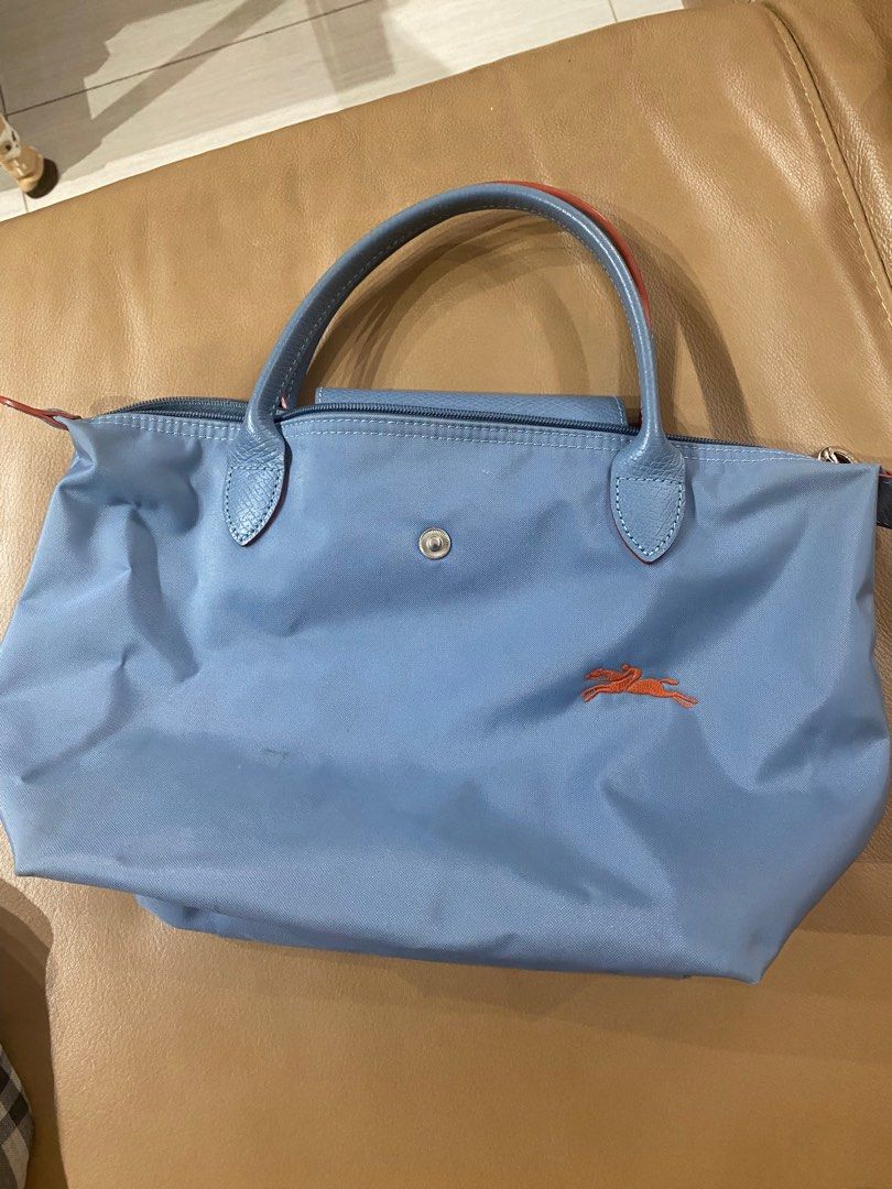 Longchamp pilage tote sky blue, Women's Fashion, Bags & Wallets, Tote ...