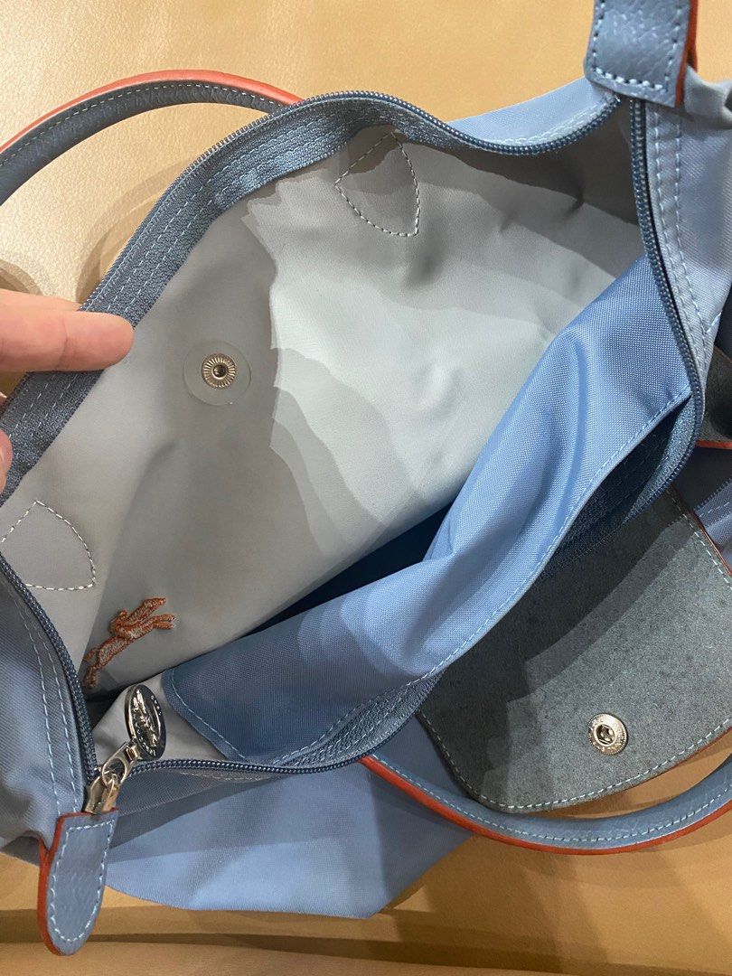 Longchamp pilage tote sky blue, Women's Fashion, Bags & Wallets, Tote ...