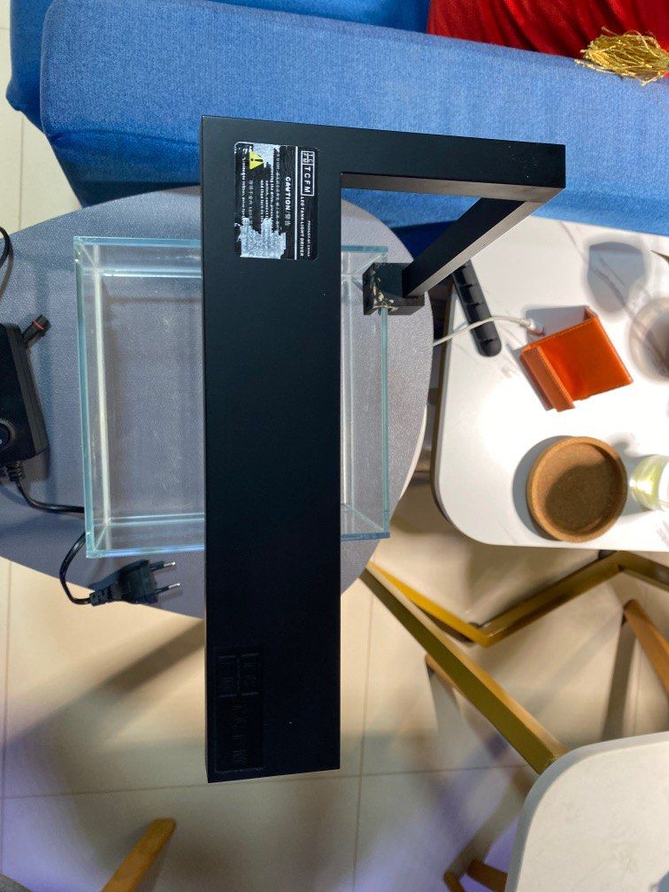 Low profile Fish tank with TCFM led lamp , Everything Else on Carousell