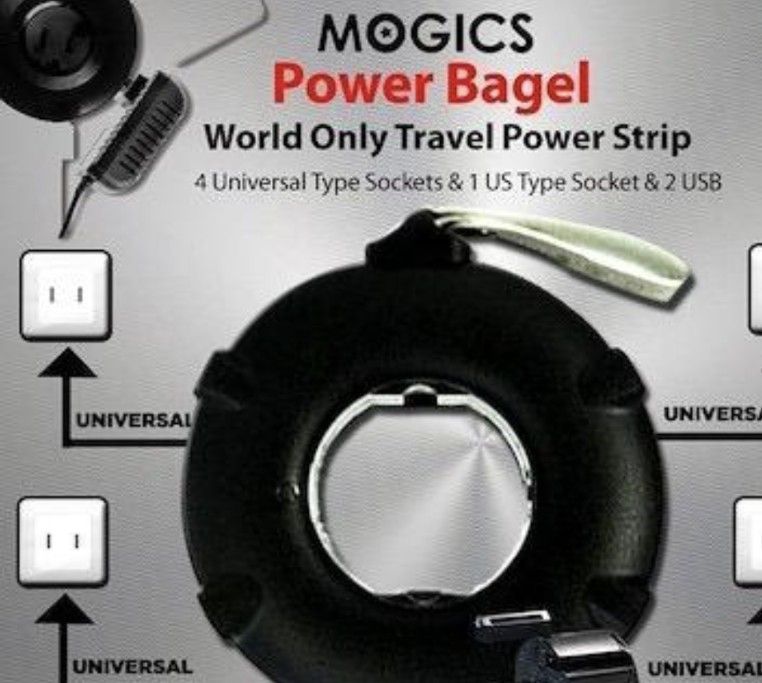 Mogics Super Bagel GEN 3 World Only Universal Power Strip Travel ...
