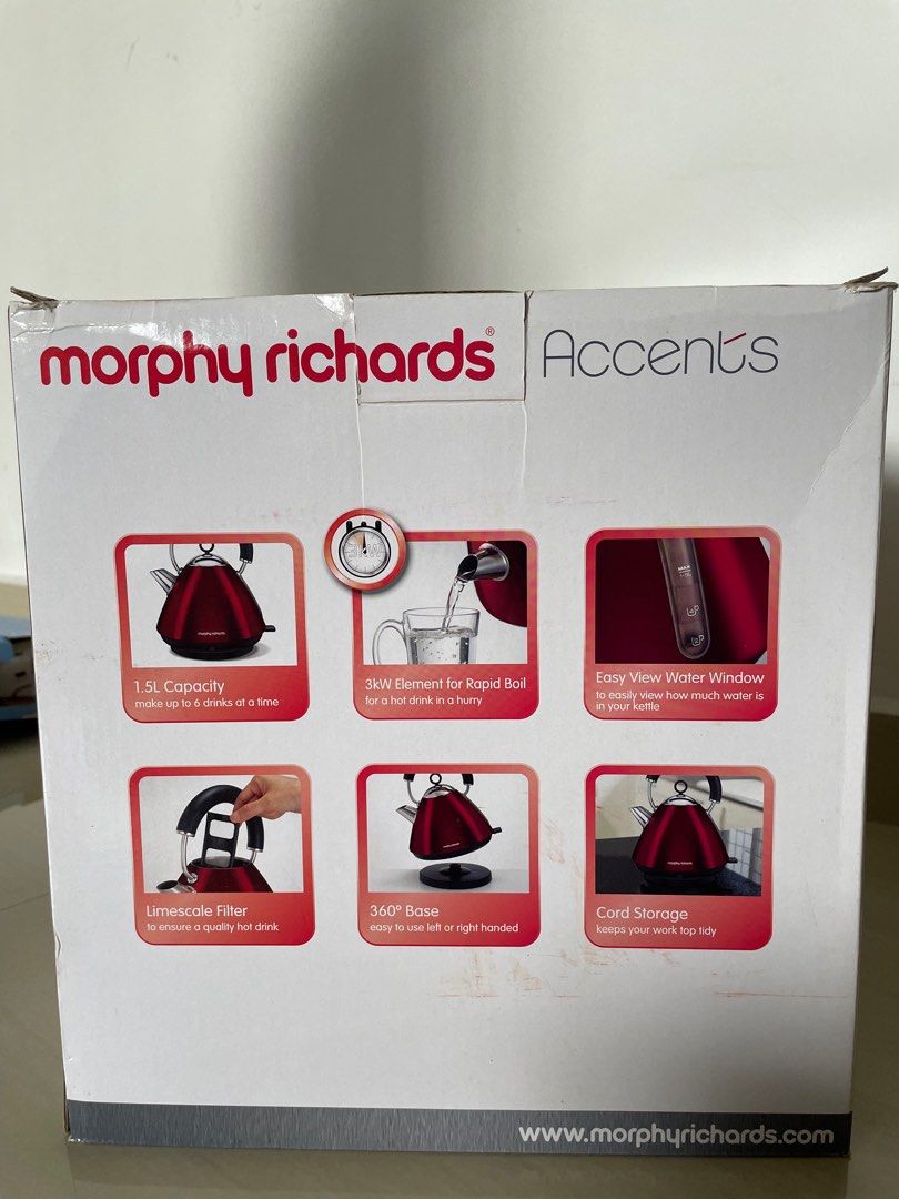 Morphy Richards Pyramid Kettle, TV & Home Appliances, Kitchen ...