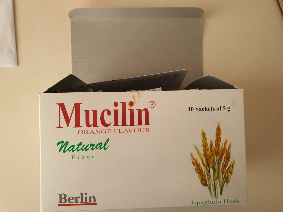 Mucilin - box of 40 sachets, Health & Nutrition, Health Supplements ...