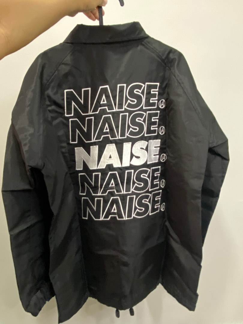 NAISE Jacket White Black, Men's Fashion, Coats, Jackets and Outerwear ...