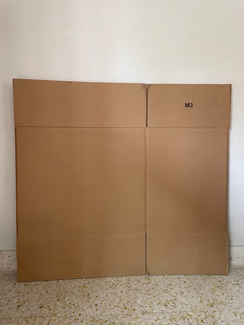 New M3 size Carton box for moving (Avail- 2 boxes), Furniture & Home ...